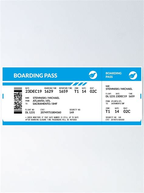 Boarding Pass 4000x1660 Mst Poster For Sale By Twgcrazy Redbubble
