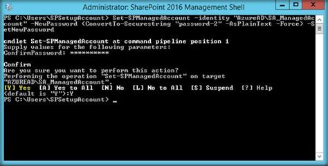 Update Managed Accounts Password In Sharepoint 2016 Using Ui And Powershell