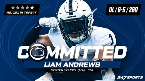 Top 100 Dl Liam Andrews Commits To Penn State