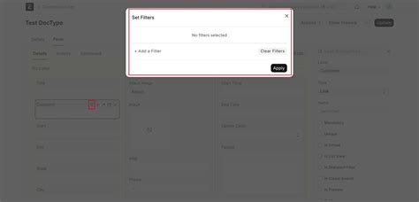 hy how to add filter erpnext frappe forum