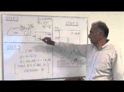 Birring Ndt Class 202 Ultrasonic Testing 4 Angle Beam Shear Wave Ut As Per Aws D1 1 Youtube