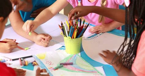 Preschool Class Drawing At Table In Classroom Stock Footage Video Of School Creative 43853750 Preschool Class Drawing At Table In Classroom Stock Footage Video Of School Creative 43853750