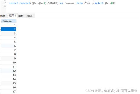 一招解决oracle生成序号、mysql生成序号、layui生成序号问题。解决1054 Unknown Column Rownum In