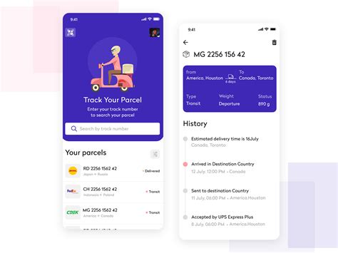 Flutter Parcel Delivery App Ui Courier Delivery With Tracking App Ui