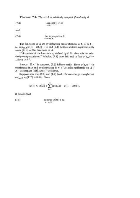 real analysis relatively compact set theorem from billingsley s