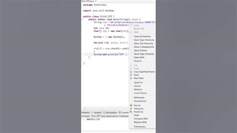 Generate Otp In Java In Just 1 Minute Javalanguage Softwaredevelopment Coder Shorts