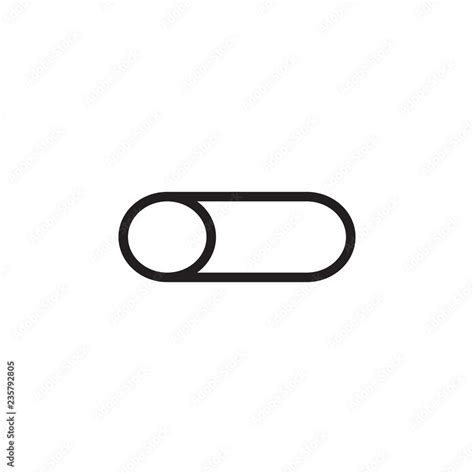 Toggle Switch Outline Icon Vector Toggle Switch Outline Sign Outline