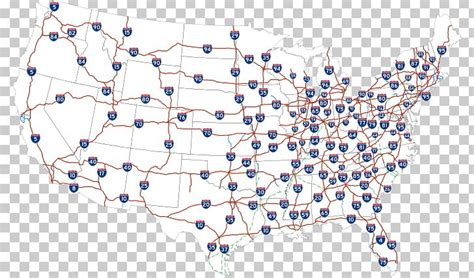 United States Us Numbered Highways Us Interstate Highway System Road Png Clipart Blue City