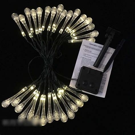 Горячее предложение 20led30led солнечный светильник в форме капли воды