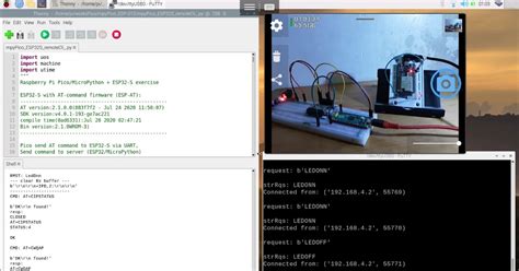 Hello Raspberry Pi Rpi Pico Esp32 S Remote Control Esp32 Devkitc Via Wifi Tcp Using Micropython