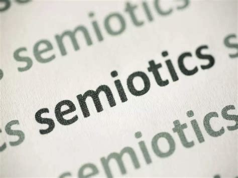 Semiotics Examples The Death Of Semiotics In Late Modern