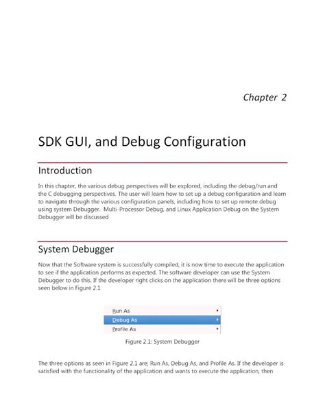 Pdf Sdk Gui And Debug Configuration Xilinx · 2019 1 21 · Sdk