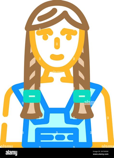 Woman Redneck Color Icon Vector Illustration Stock Vector Image And Art