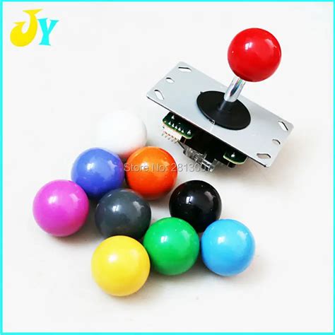 buy 6 pcs joystick ball top 35mm for joystick 12 color