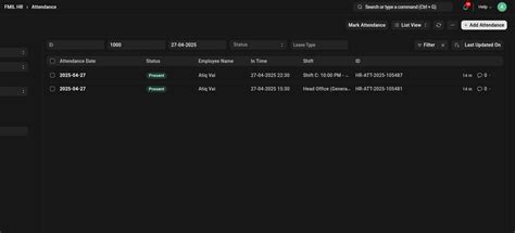 Same Date Multiple Attendances Despite Having Shift Assignment