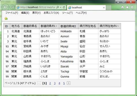 Devexpress のサンプル作成（aspxgridview） Devexpress 株式会社アキュラ Aqu′rex