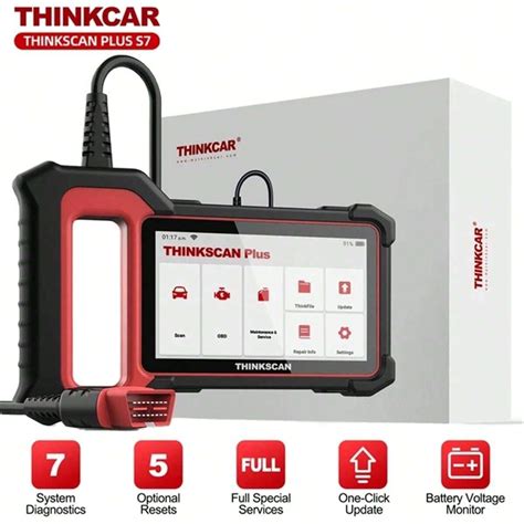 THINKCAR Thinkscan Plus S7 OBD2 Diagnostic Tools Transmission /ABS/SRS ...