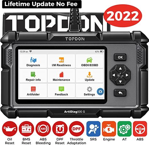 Amazon.com: OBD2 Scanner TOPDON AD500S Car Code Reader Scan Tool, Engine ABS SRS Transmission ...
