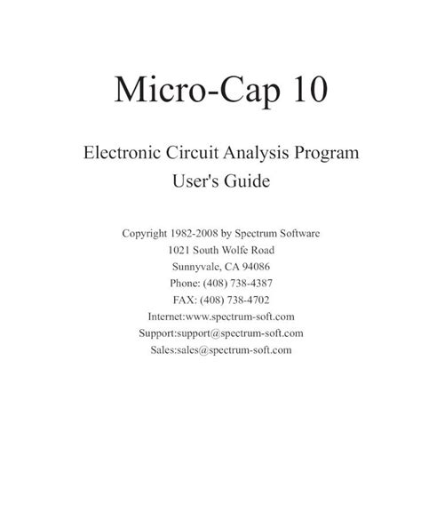 Pdf Microcap Users Guide Dokumen Tips