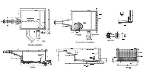 Detail Structure Plan And Section D View Layout File In Dwg File