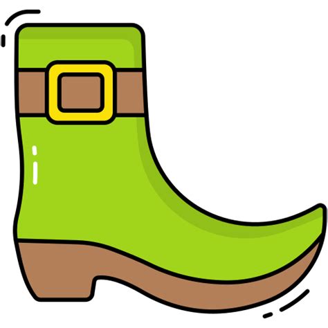 Leprechaun Shoe Generic Thin Outline Color Icon