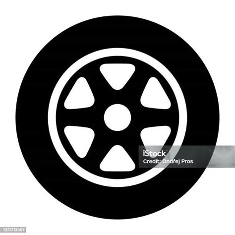 자동차 휠 아이콘 차량 타이어 림 기호 자동차 경주 스포츠 표지판 벡터 일러스트 가장자리에 대한 스톡 벡터 아트 및 기타 이미지 가장자리 강철 교통수단 Istock