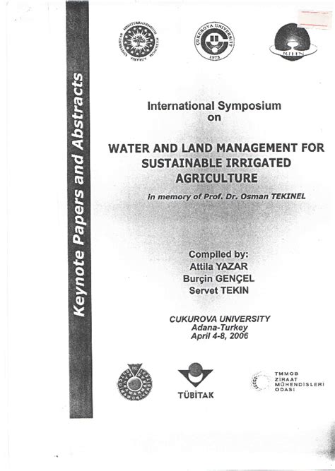 pdf evapotranspiration calculated by field trials single and dual kc