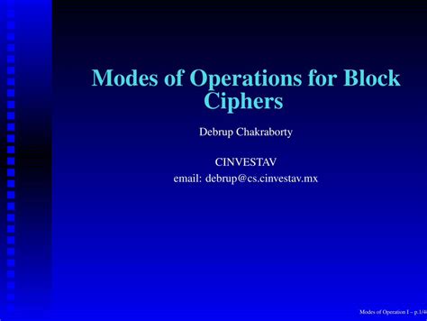 Pdf Modes Of Operations For Block Ciphers Dokumentips