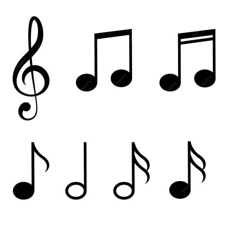 Premium Vector A Set Of Music Notes And Music Notes