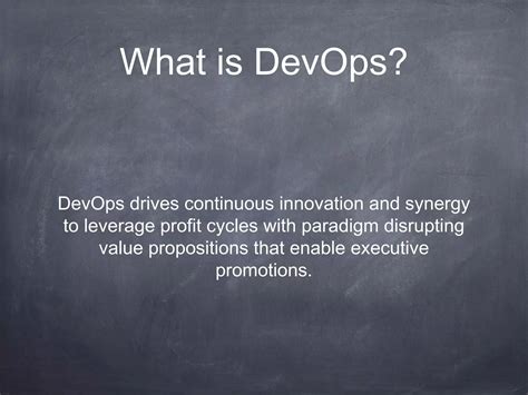 devops explained ppt business business and finance