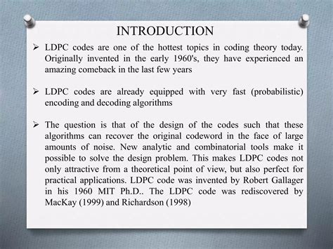 ldpc based error correction ppt programming languages computing