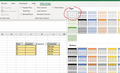 Excel Table Is Not Maintaining The Formatting When A New Row Is Added