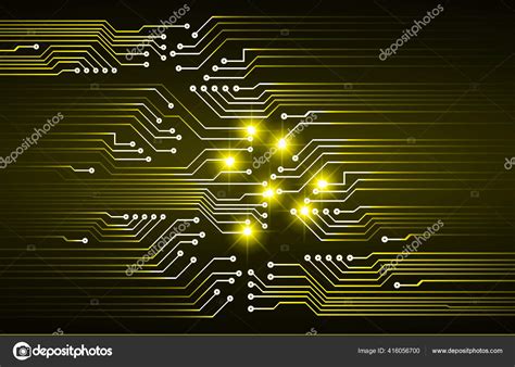 Circuit Board Electronic Microchip Stock Vector By ©titima157