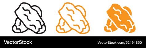 Exotic Arab Date Fruit Icon For Culinary Vector Image