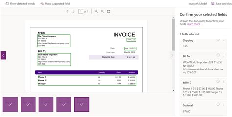 Use Power Apps Ai Builder To Extract Data From Invoices And Store Them