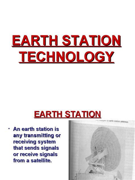 10earth Station Technology Pdf Antenna Radio Electromagnetism