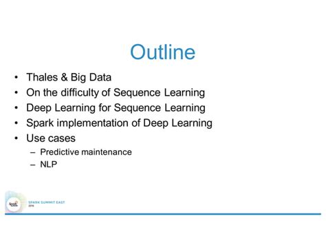 Deep Recurrent Neural Networks For Sequence Learning In Spark By Yves