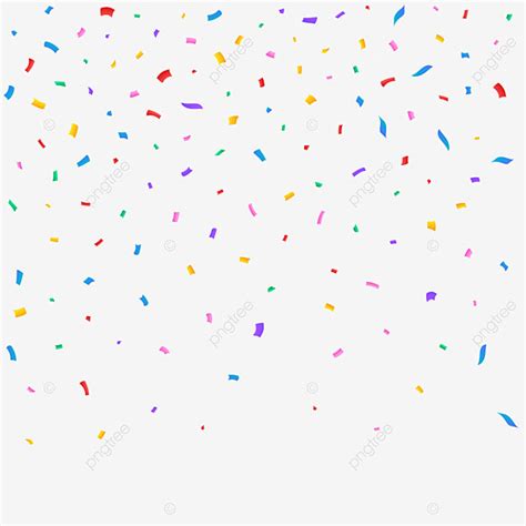컬러 종이 부스러기 벡터 Png 투명한 배경 경축 요소에 명절 무료 컬러 금속박 추가 리본 일러스트 종이 일러스트 축하 일러스트 컨페티 Png 오색 종이 파티 요소