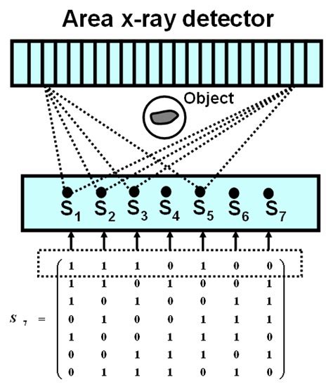 schematics illustrated the hadamard multiplexing imaging process using