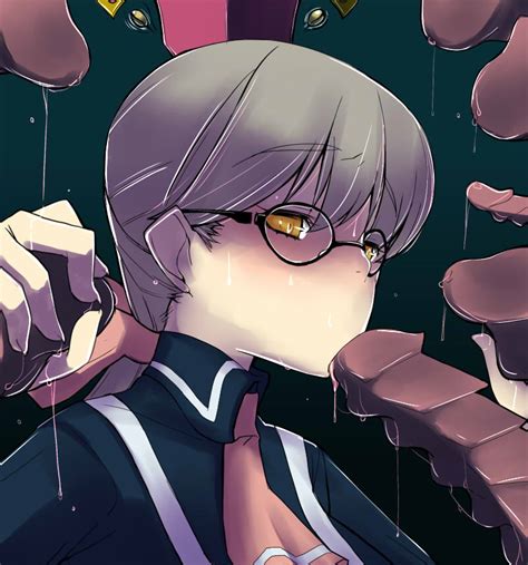 Rule 34 Blush Cravat Double Handjob Fellatio Female Glasses Hair