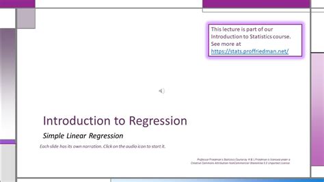 Simple Linear Regression Youtube