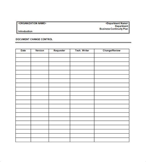 Business Continuity Plan Template 29 Free Word Excel PDF Format