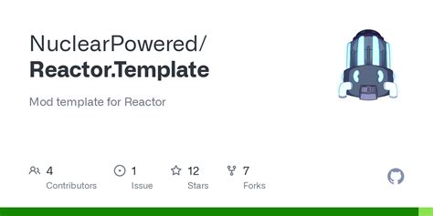 GitHub NuclearPowered Reactor Template Mod Template For Reactor