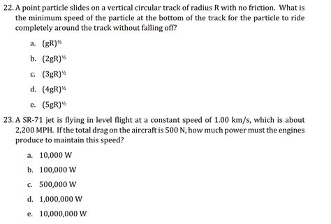 [solved] 22 a point particle slides on a vertical circula