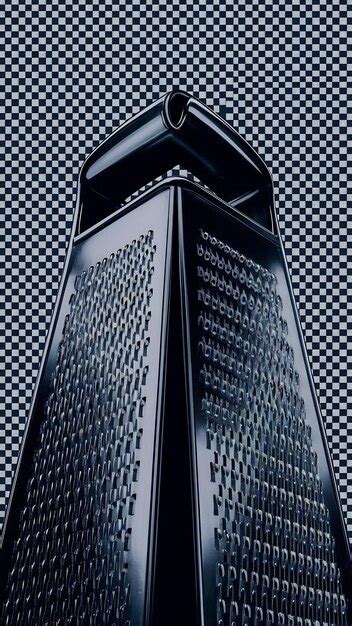 Cheese Grater Front View Full Length Isolate On Trasparency Background