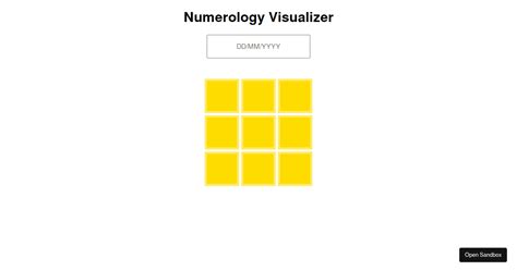 Numerology Visualizer Codesandbox