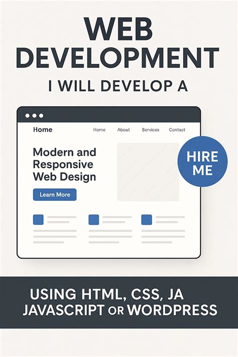 Develop A Responsive And Modern Website Using Html Css Javascript Or