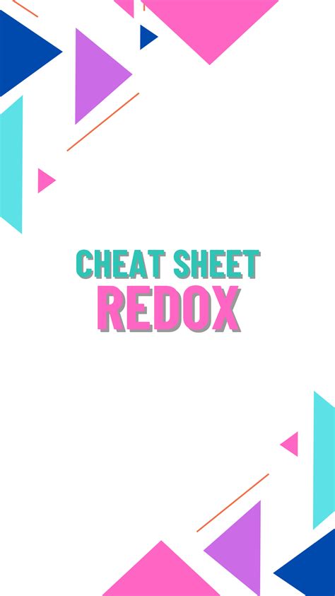 Redox Cheat Sheet Leaving Cert Notes