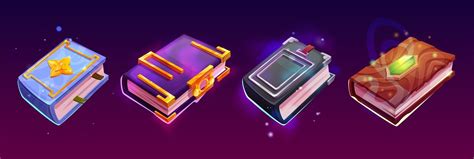 Free Vector Old Fantasy Magic Book Game Icon Ui Cartoon Vector