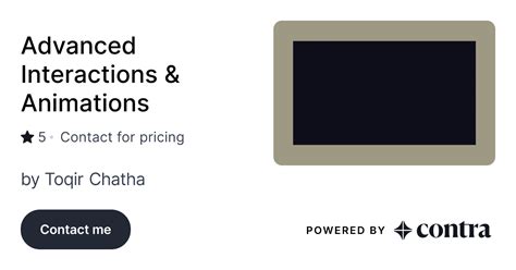 advanced interactions and animations by toqir chatha
